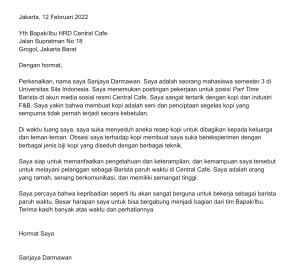 7 Contoh Surat Lamaran Kerja Part Time Berbagai Posisi, Catat!