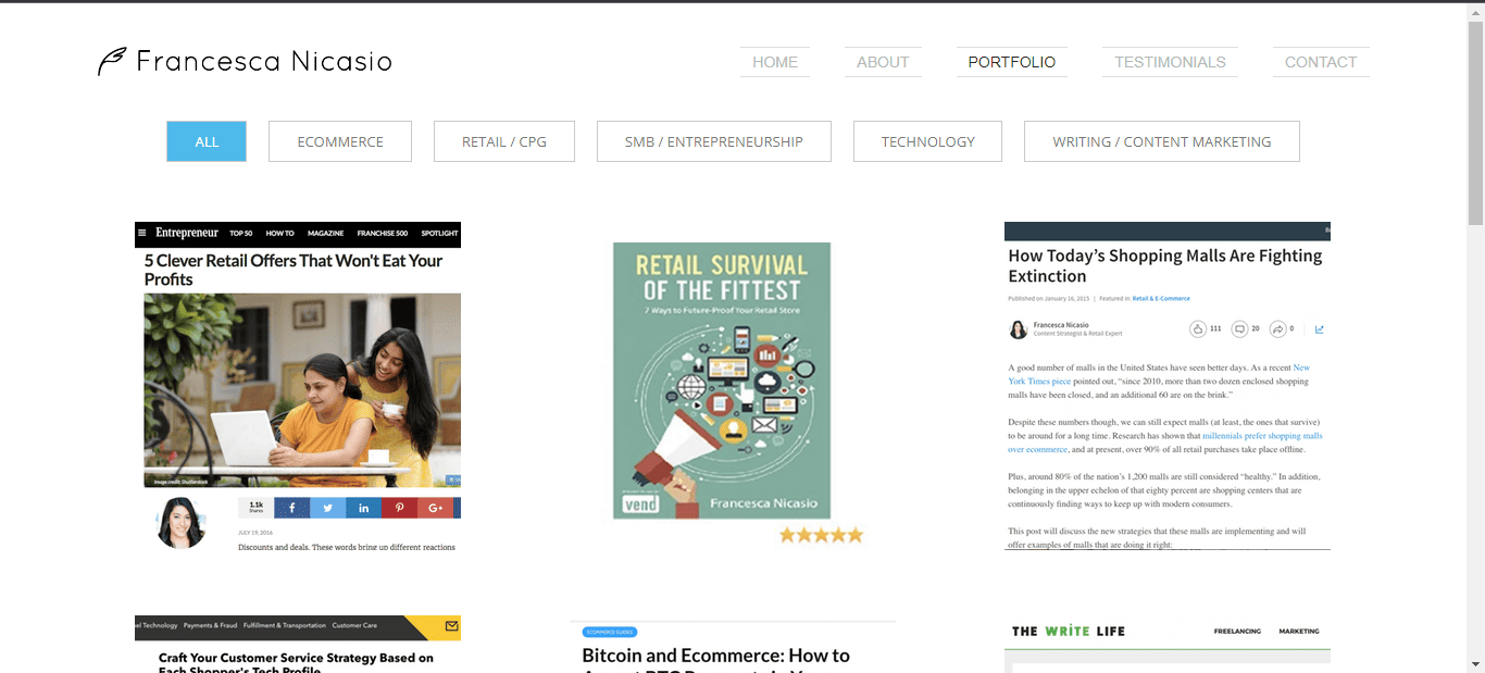 Perlu Diketahui Contoh Portofolio Content Writer dari Beberapa Ahli