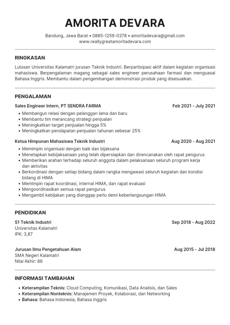 Cara Membuat CV ATS Friendly yang Mudah dan Praktis