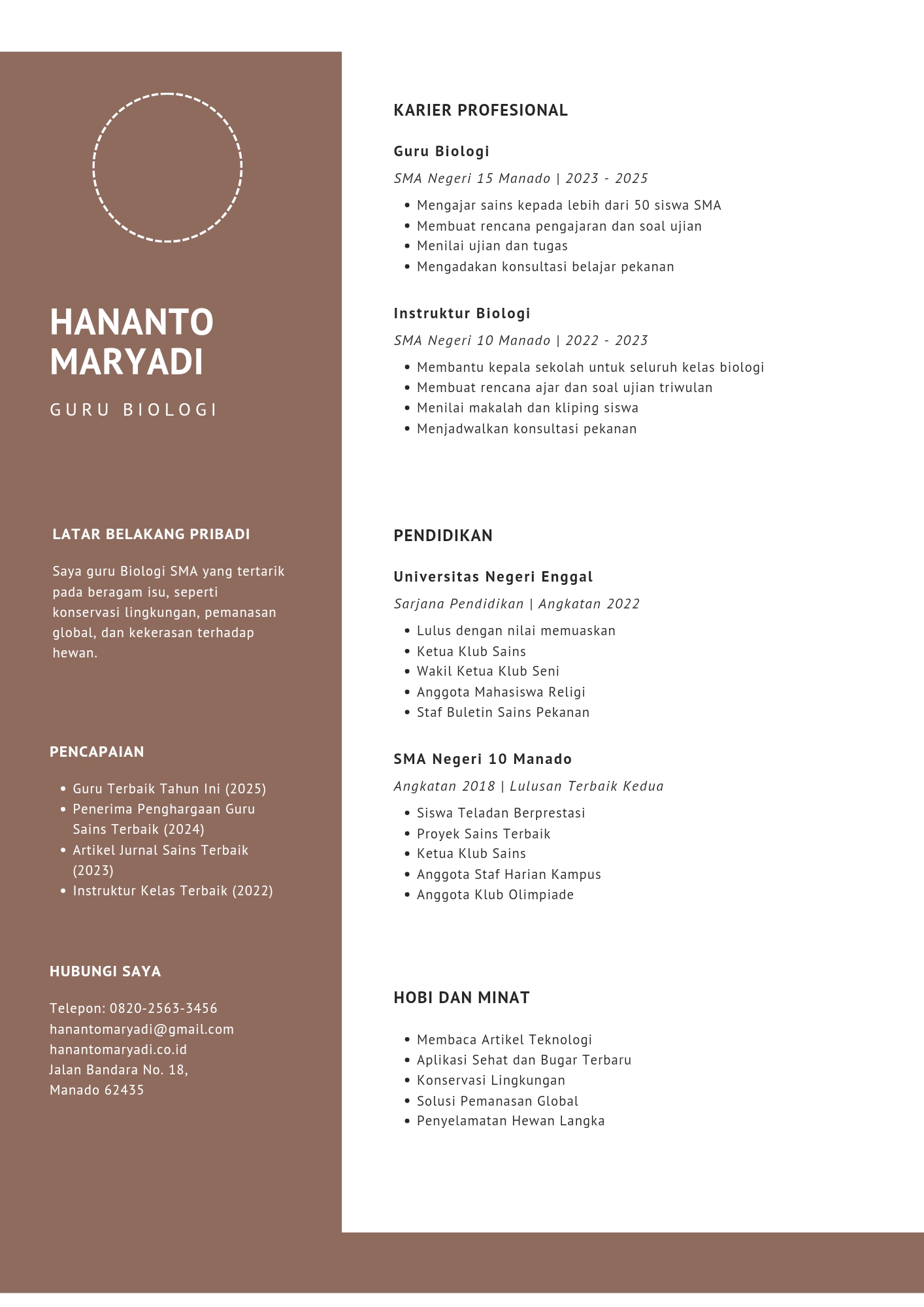 7 Contoh CV Guru yang Inspiratif dan Lengkap